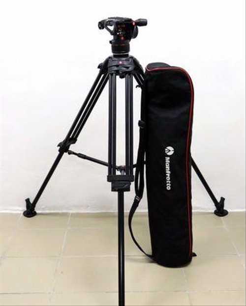 Штатив Manfrotto 546B + голова Manfrotto mvhn8AH