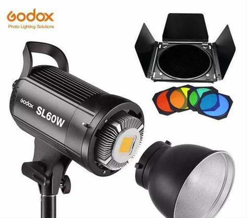 Godox SL60W + набор фильтров BD-04 в наличии