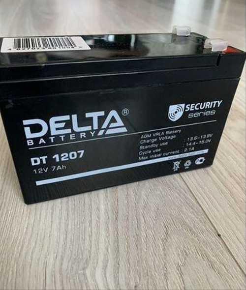 Акб delta DT 1207