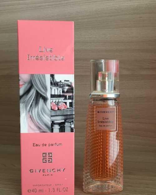 Givenchy live irresistible EAU DE parfum 40 мл