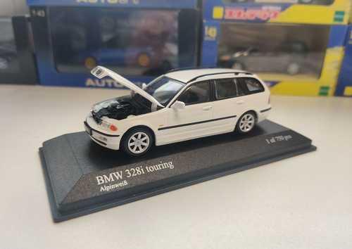 1/43 Minichamps BMW E46 328i Touring Белая