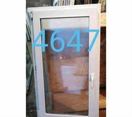 Окно бу пластиковое, 1290(в) х 750(ш) № 4647