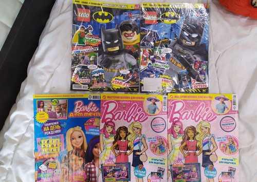 Журналы Barbie и Lego Batman