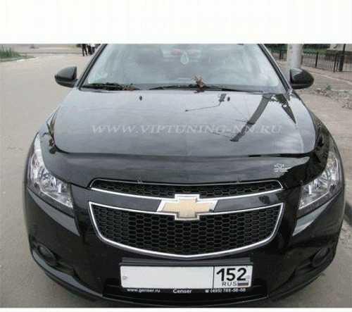 Дефлектор (мухобойка) капота Chevrolet Cruze Круз