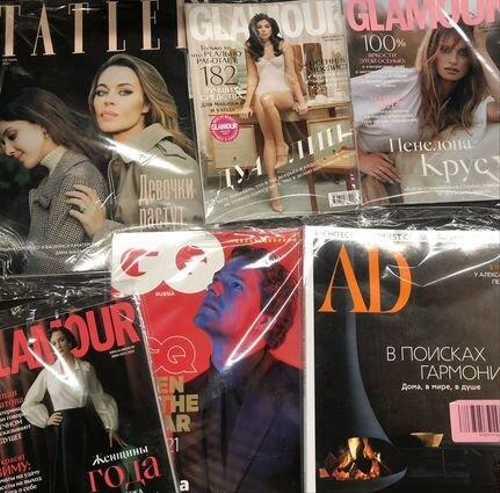 Журналы собака ru, Vogue, AD, GQ, Glanour, Tatler