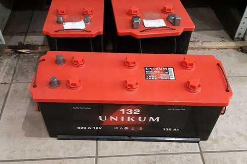 Аккумулятор 6ст-132 Unikum евро
