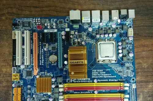 Материнская плата с процессором intel q8200