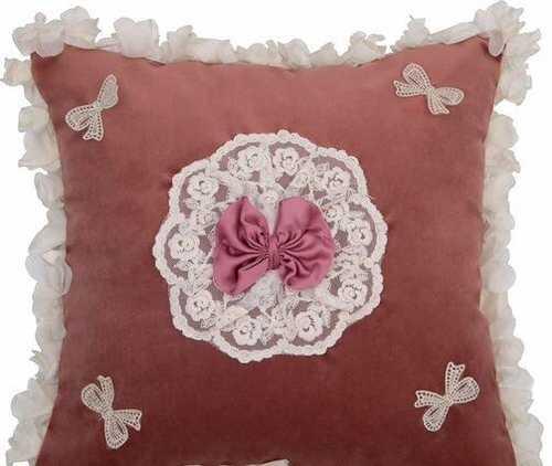 Santalino подушка декоративная милашка,40Х40см,пепельная роза,100пэ вышивка