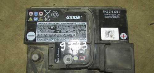 Skoda rapid аккумулятор exide