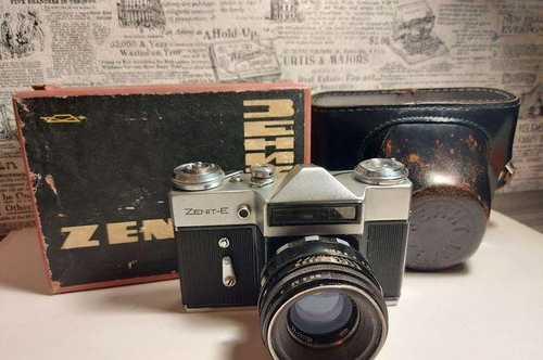 Фотоаппарат Зенит-Е ранний 1966, редкий, коробка