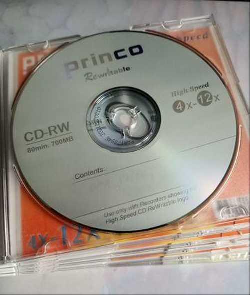 Не стирается диск cd rw