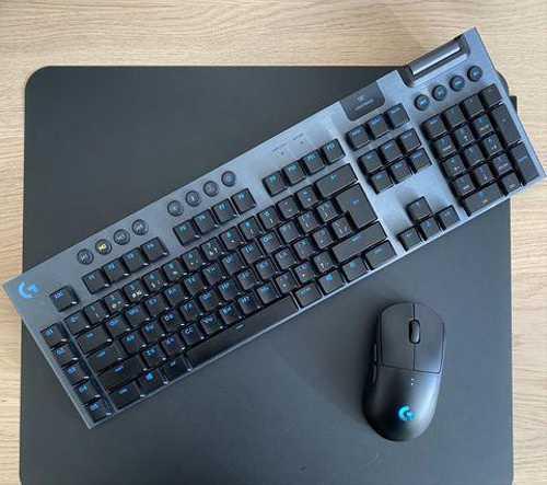 Logitech g 915 + pro wireless + коврики Razer