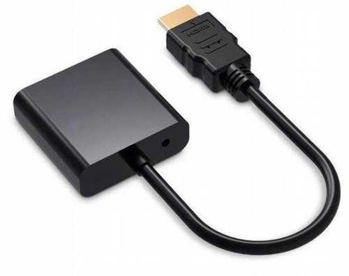 Переходник WX-HV001 hdmi VGA AUX, черный