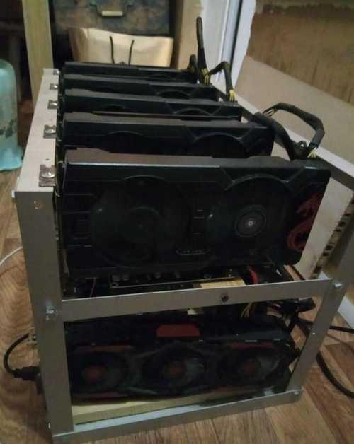 Майнинг Ферма 6 RX570 4 Гб