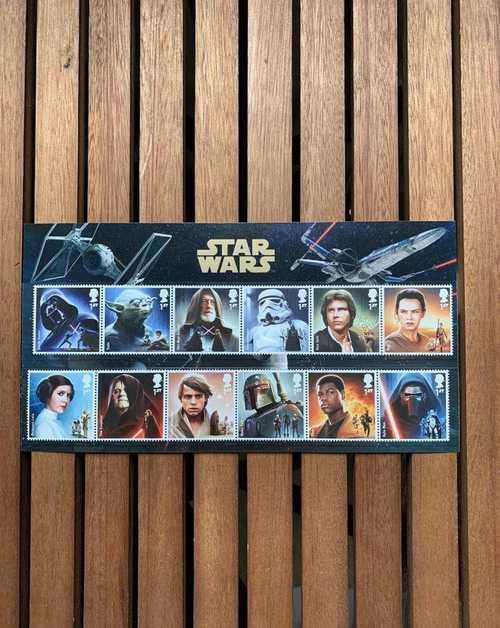 Коллекционные почтовые марки Star Wars