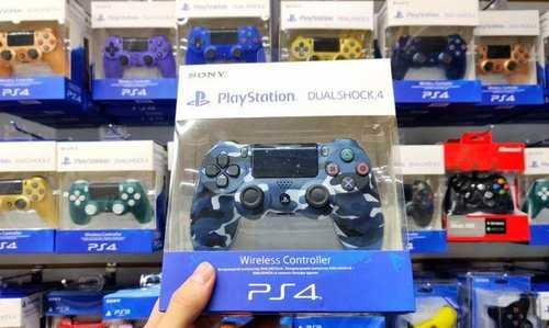 Dualshock 4 v2 геймпад / джойстик PS4 Blue-camo