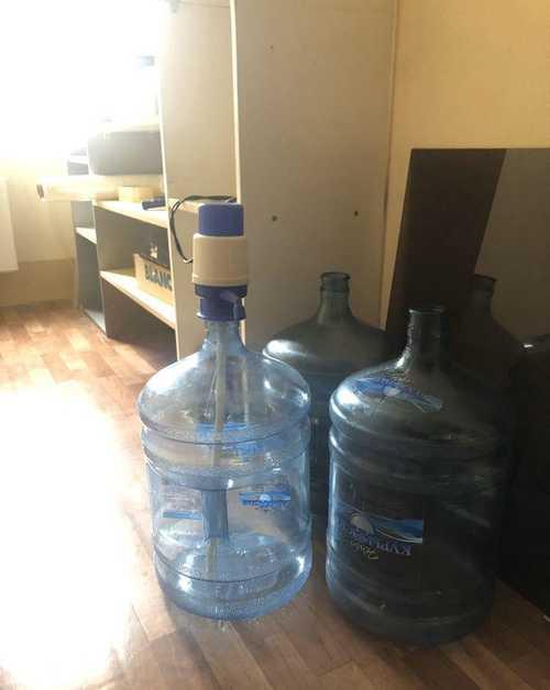 Пустые бутыли для воды 19 литров