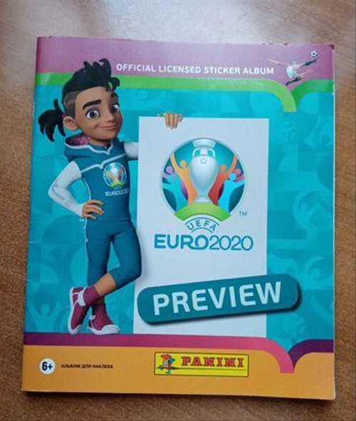 Альбом с наклейками евро 2020 panini preview