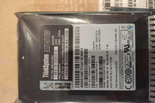 Жесткий диск SSD 800 GB Lenovo