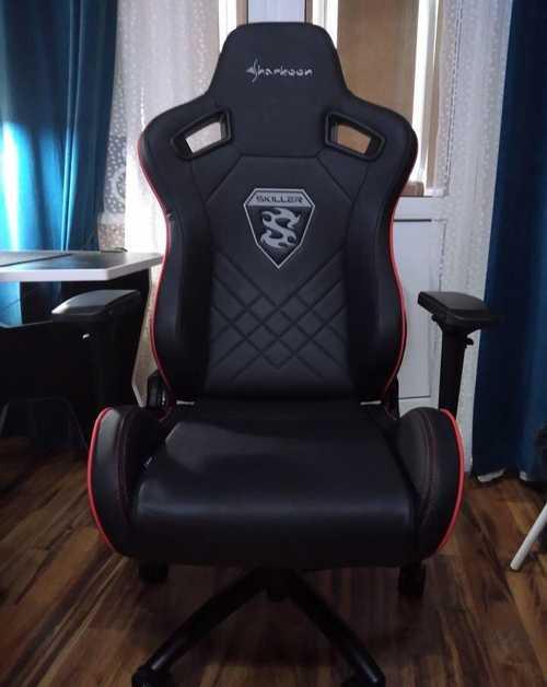 Игровое кресло Sharkoon sgs4 black/red