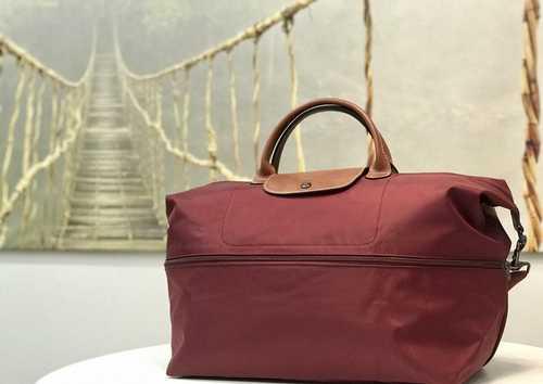 Сумка Longchamp Travel Bag, новая, бордового цвета