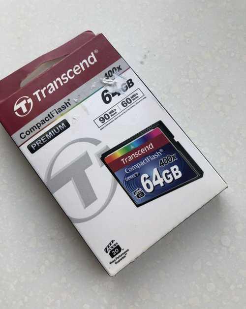 Карта памяти cf 32gb 400x transcend