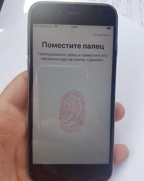 iPhone 6 128 gb внешне ок. не видит sim
