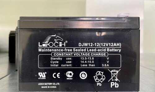 Аккумулятор Leoch DJW12-12 12Ач 12В