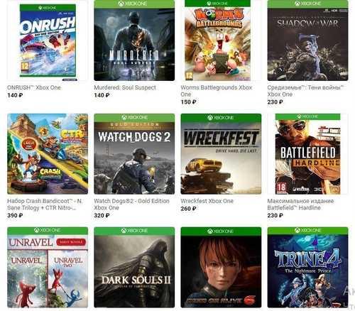 Более 90 игр для Xbox One