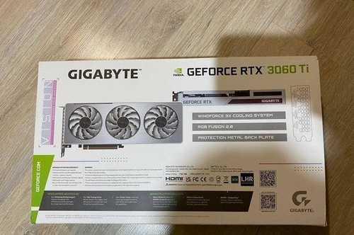 Видеокарта RTX 3060Ti Gigabyte белая