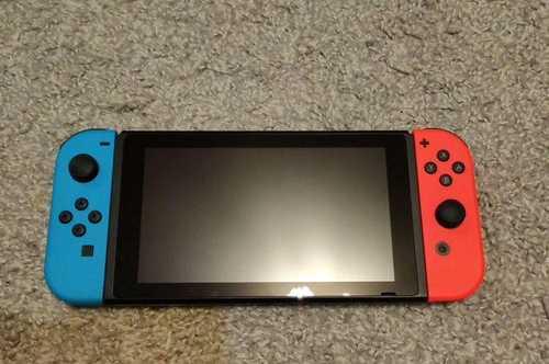 Nintendo switch 128 GB + 6 игр + чехол