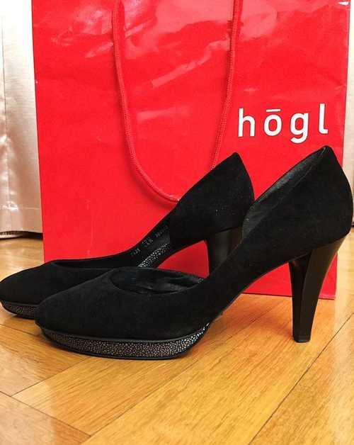 Замшевые туфли Hogl новые