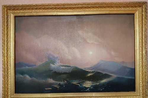 Картина "Девятый Вал" под Айвазовского, 90 х 130