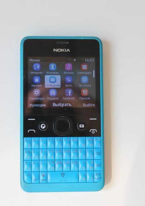 Nokia Asha 210 dual sim телефон кнопочный