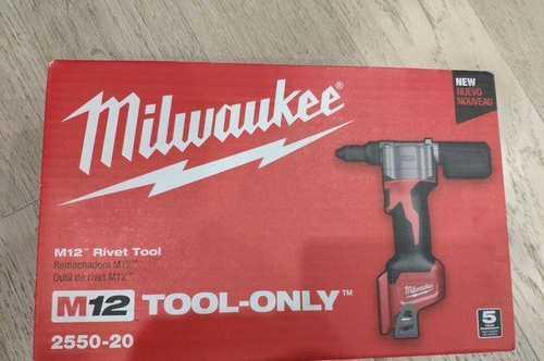 Аккумуляторный заклепочник Milwaukee 2550-20 М12