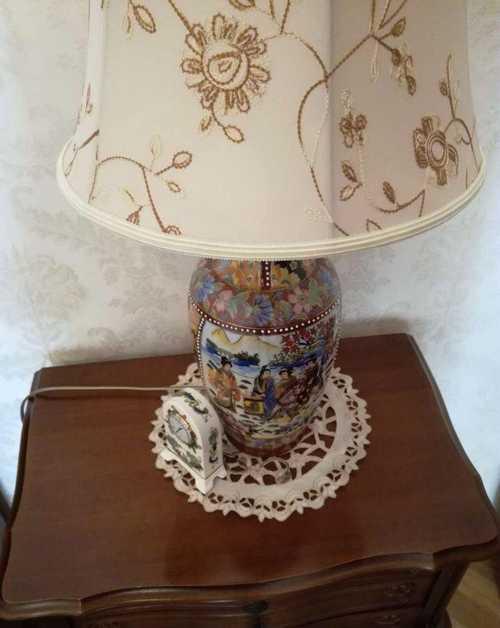 Лампа Настольная Фарфор