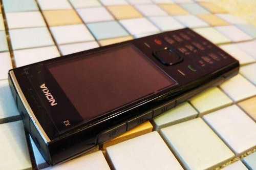 Nokia X2-00 Black chrome радио б/наушников Ростест