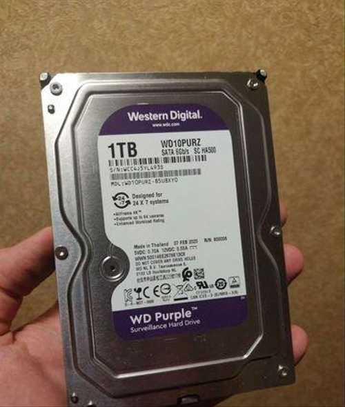 Жёсткий диск WD purple 1tb
