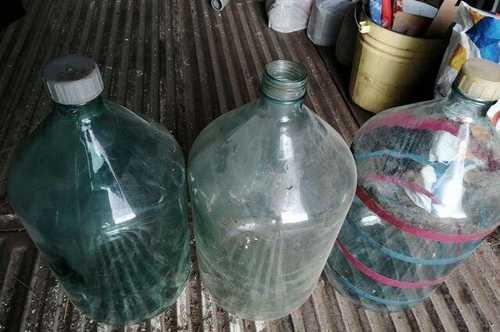 Бутылка стеклянная 25 литров