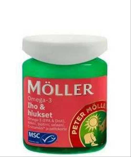 Moller omega 3 новинка для волос и кожи