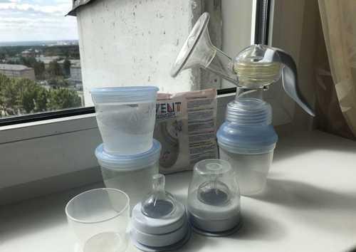 Молокоотсос Philips avent isis с системой хранения