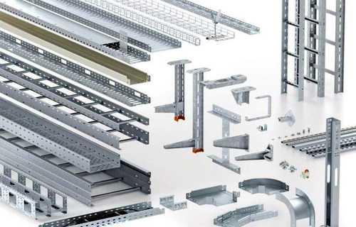 Кабельные лотки, кабельные короба, стойки полки