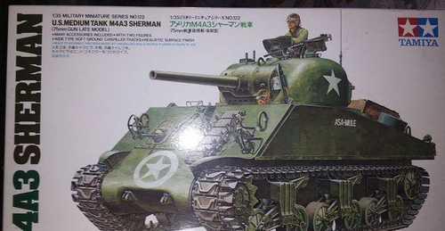 Сборная модель U.S. Medium tank M4A3 Sherman