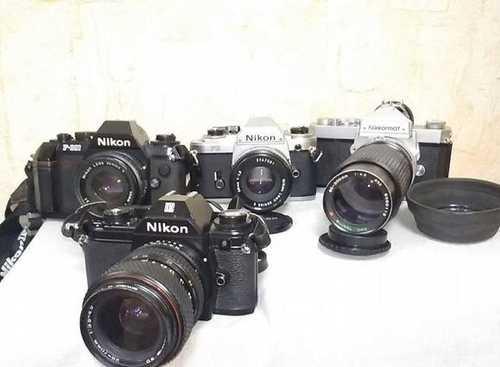 Камеры Nikon EM, FG, F-301, Nikkormat FT-H