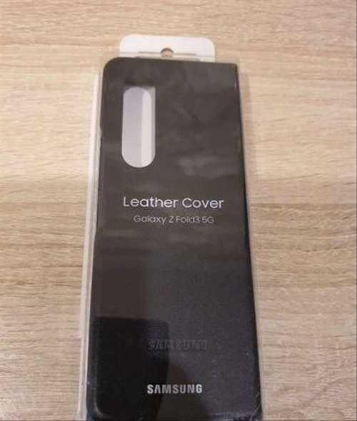 Чехол Samsung Galaxy Z Fold3 Leather Cover Black