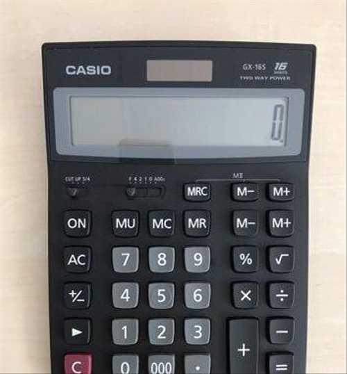 Большой калькулятор Casio GX-16S