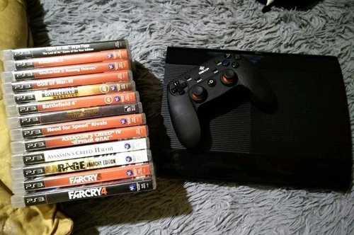 Sony Playstation 3 + 13 дисков с играми