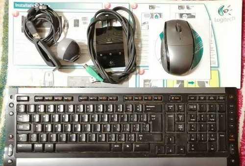 Клавиатура+мышь Logitech S510 + веб-камера
