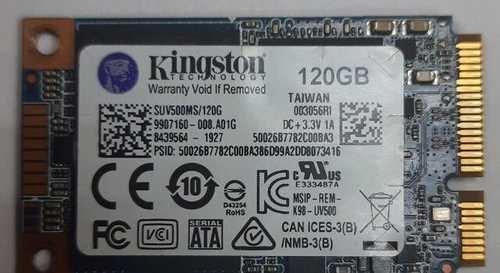 SSD Kingston mSata 120Gb