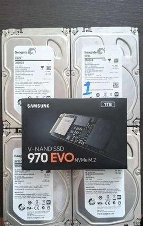 12tb hdd Seagate+ 1tb ssd Samsung